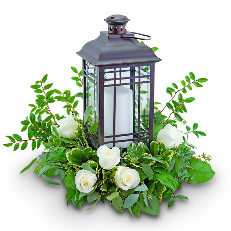 Signature Rustic Rose Lantern :: Quality Flowers, Fort Smith AR